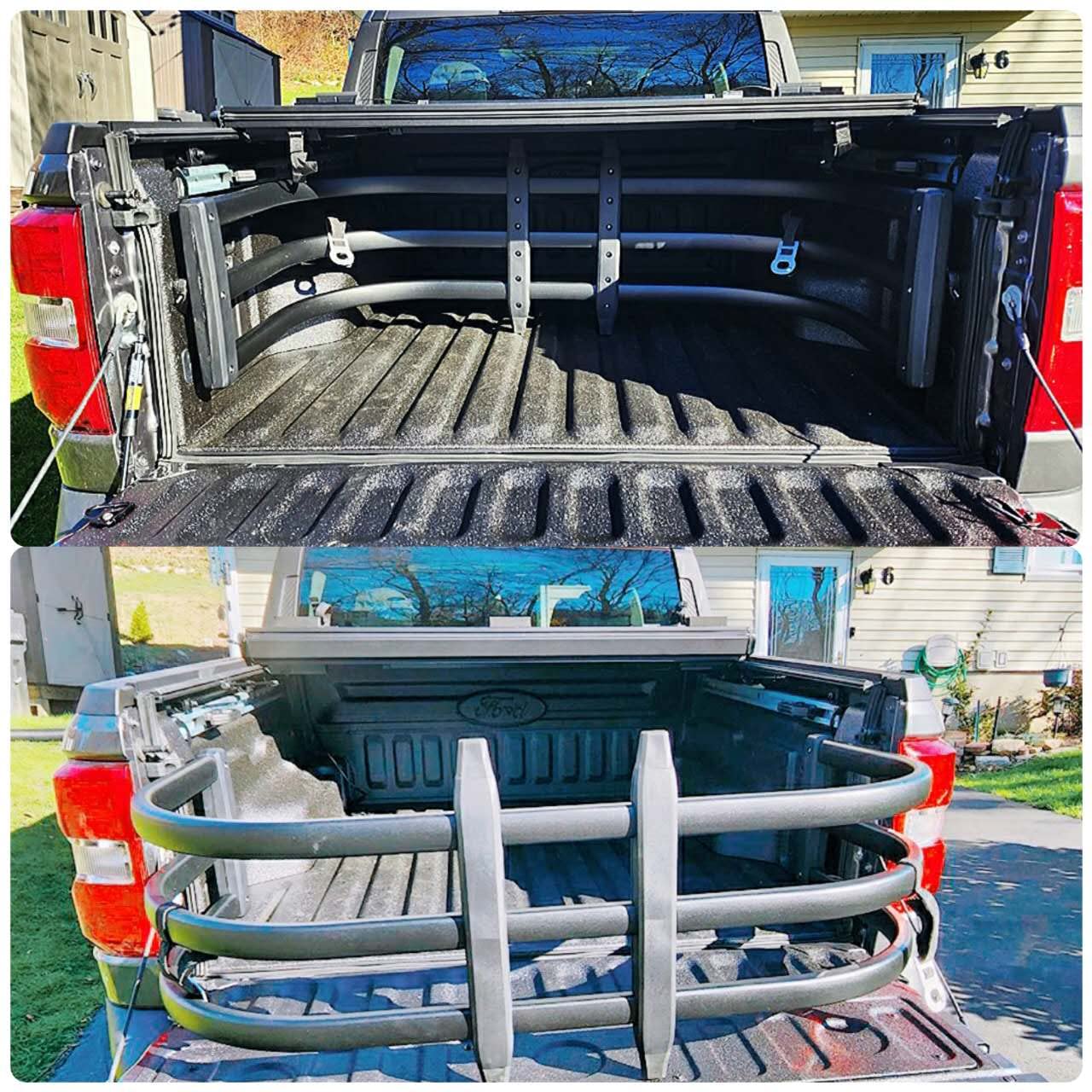 TKMAUTO Black Aluminum Truck Bed Extender for 2004-2023 Chevrolet Colo